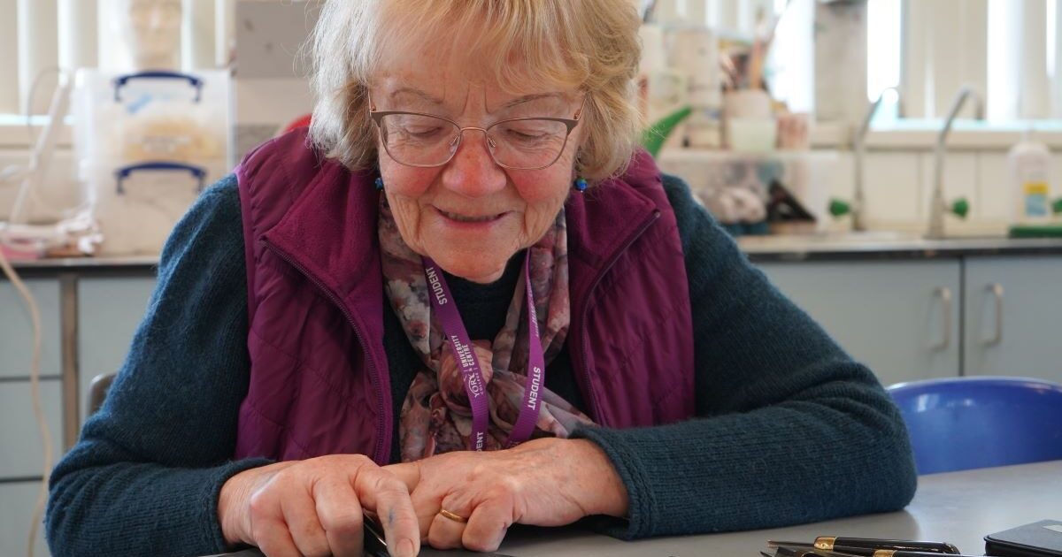 Heather studies College Art and… | York College & University Centre